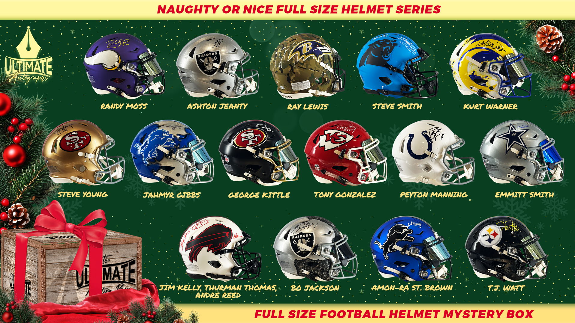 The Living Legends Autographed Helmet Football Mystery Box! — Ultimate ...