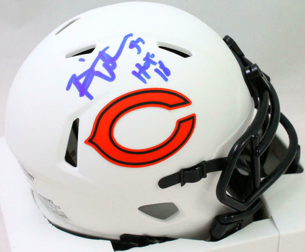 Chicago Bears Authenticated Signed Football Mini Helmets — Ultimate ...